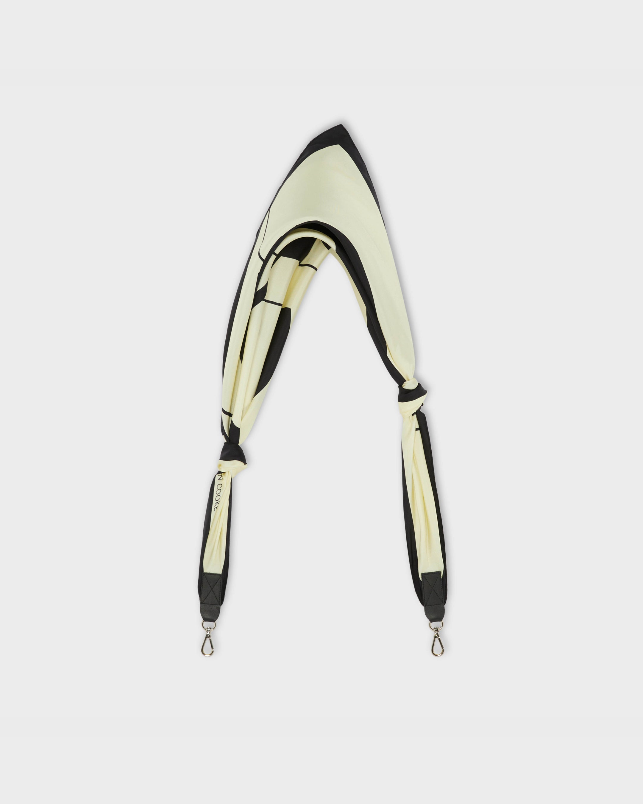 Silk Scarf Strap with Gothic Font Print – Stefan Cooke